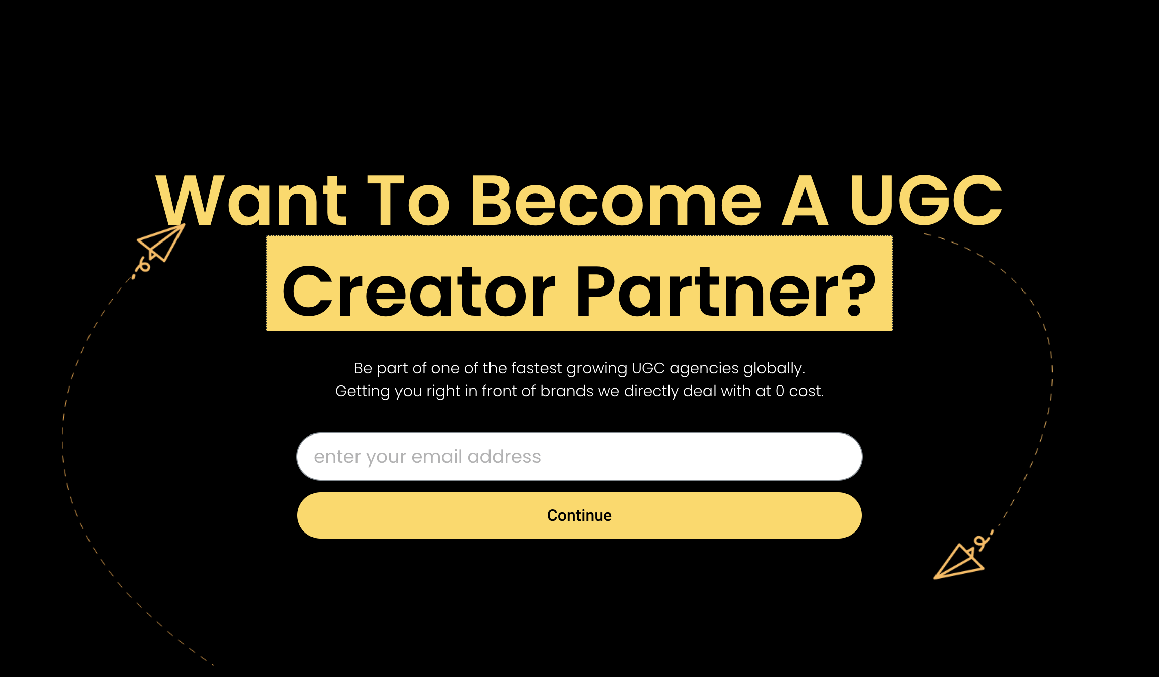 UGC Creators - Sign Up To Become A Content Creator | The UGC Agency